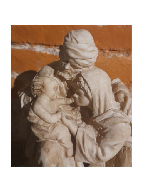 Sacred Family made in alabaster powder